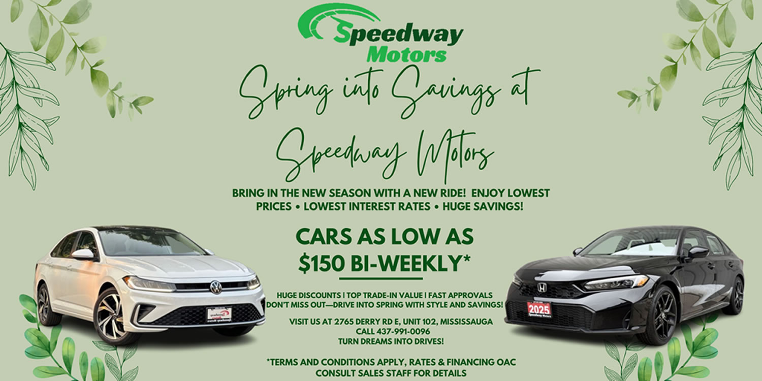 Mississauga Used Car Dealer | New and Used Car For Sale | Speedway Motors